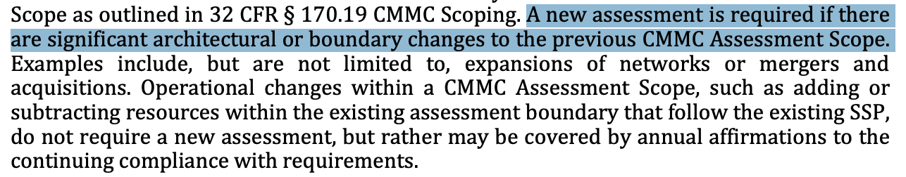 What Triggers a New CMMC Certification? Understanding "Significant ...