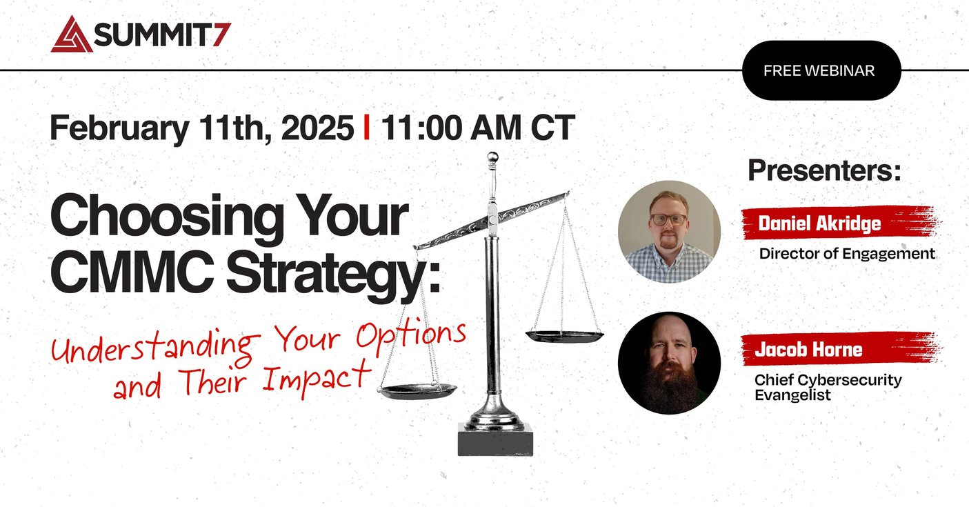 Webinar: Choosing Your CMMC Strategy: Understanding Your Options and ...