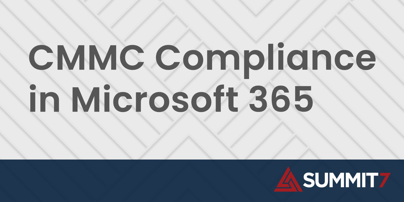 NIST and CMMC Compliance in Microsoft 365