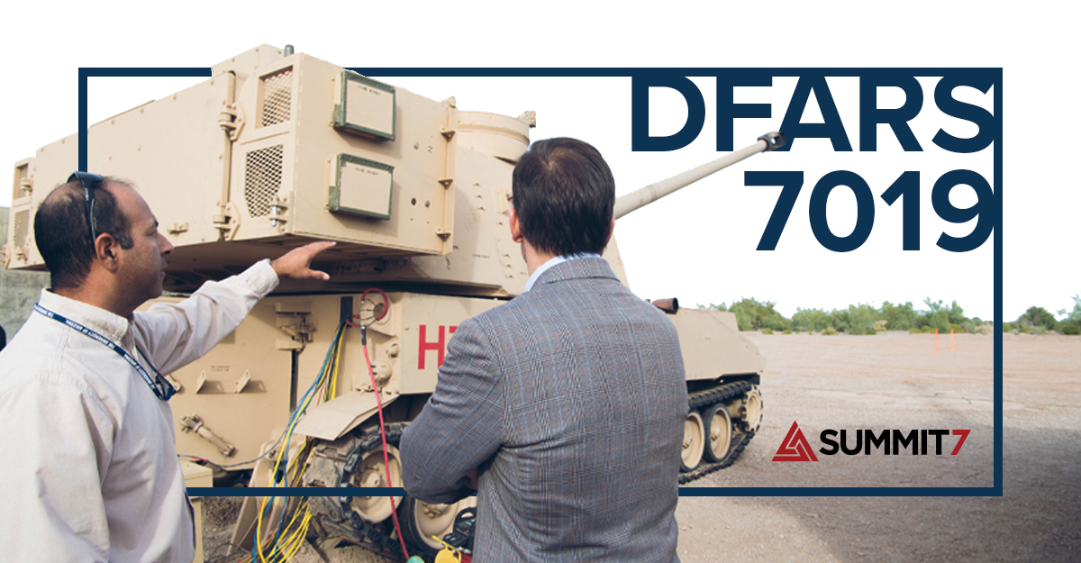 DFARS 7019 Notice of NIST SP 800-171 DoD Assessment Requirements